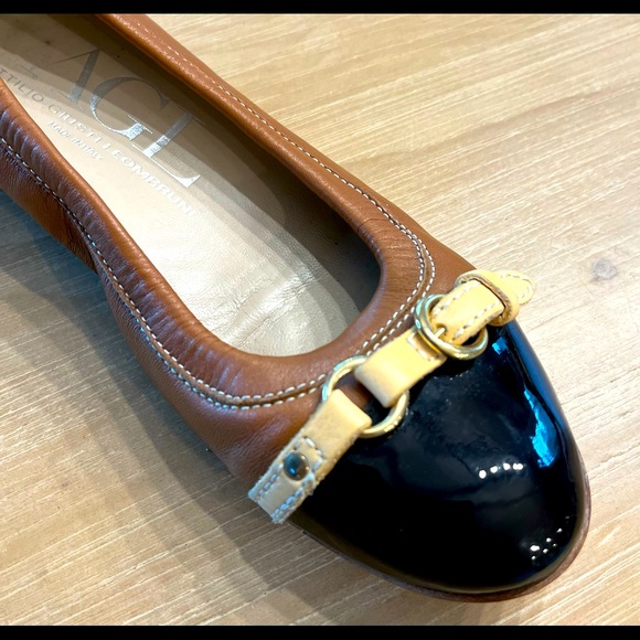 Agl | Shoes | Artilio Giusti Leombruni Agl Cap Toe Ballet Flats Size ...